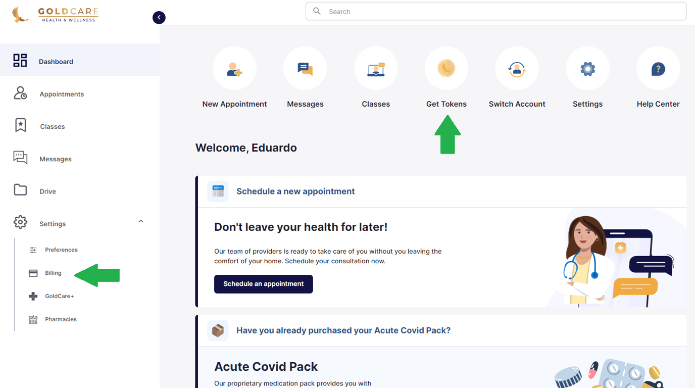 How do I buy GoldCare Tokens?