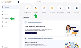 How do I check my GoldCare messages?